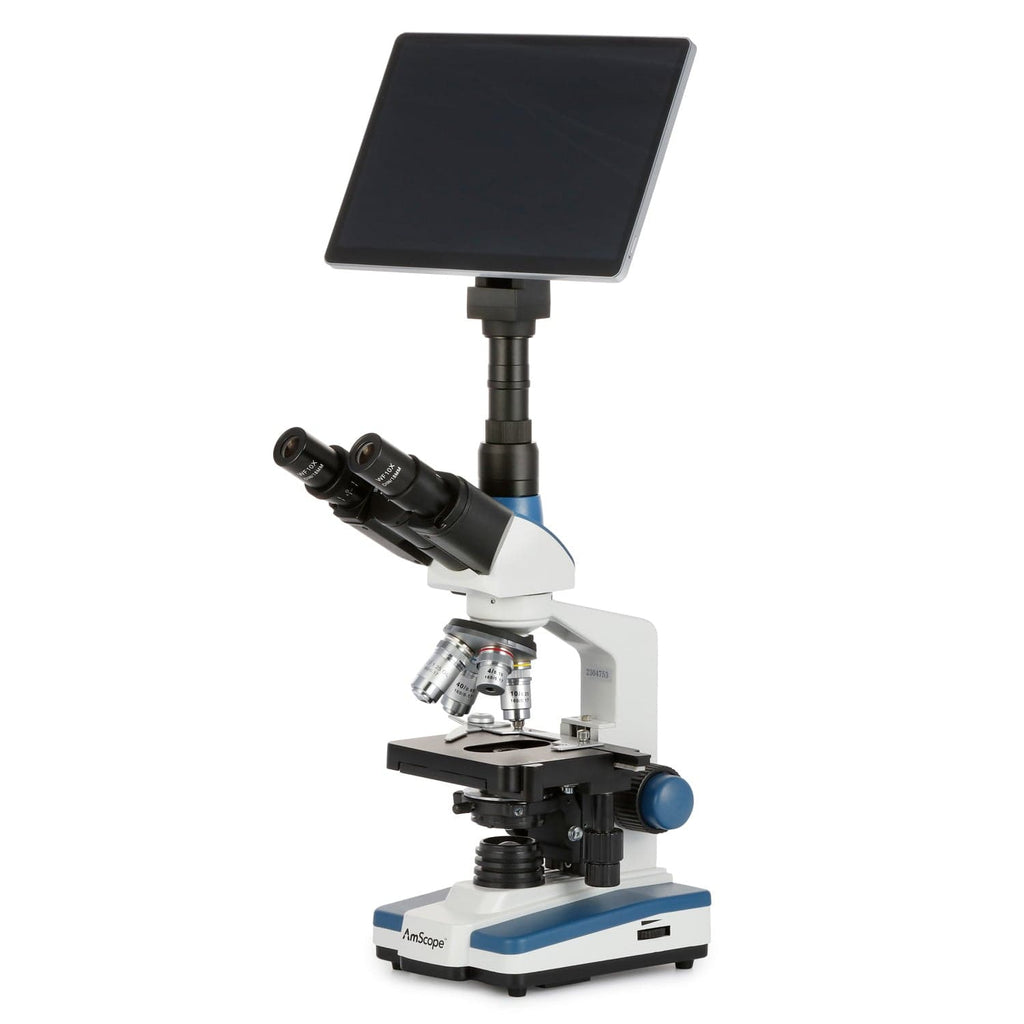 AmScope T120 Series Biological Trinocular Compound Microscope + LED Il