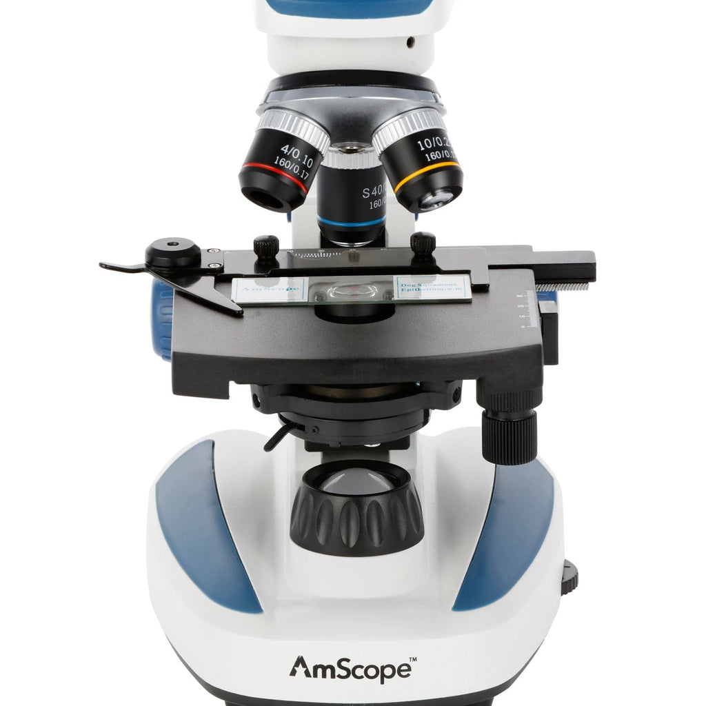 AmScope B110 Series Binocular Compound Microscope 40X-1000X Magnificat