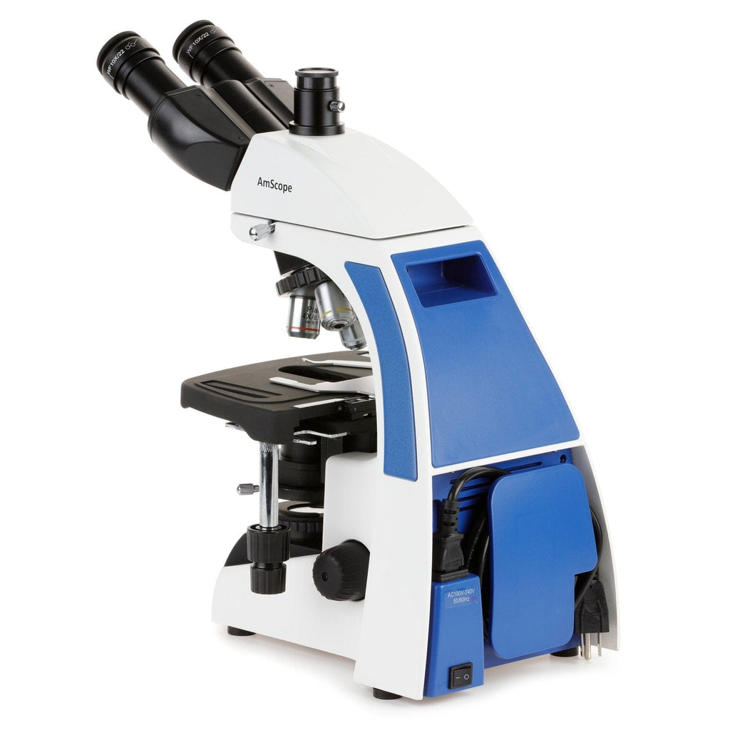 AmScope T720 Series Trinocular Koehler LED Compound Microscope with 9.