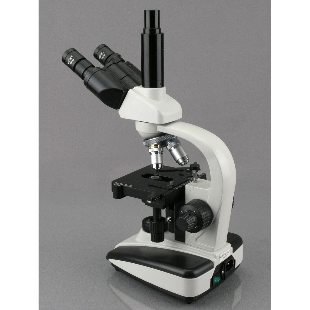 AmScope T360 Series Trinocular Compound Microscope 40X-1600X Magnifica