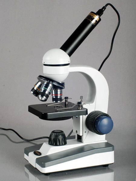 AmScope M150 Series Portable Student Monocular Compound Microscope 40X