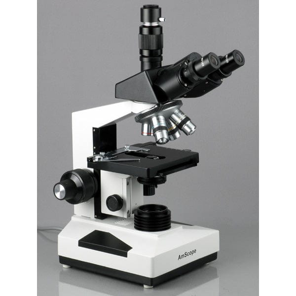 AmScope T490 Series Trinocular Biological Compound Microscope 40X-2000