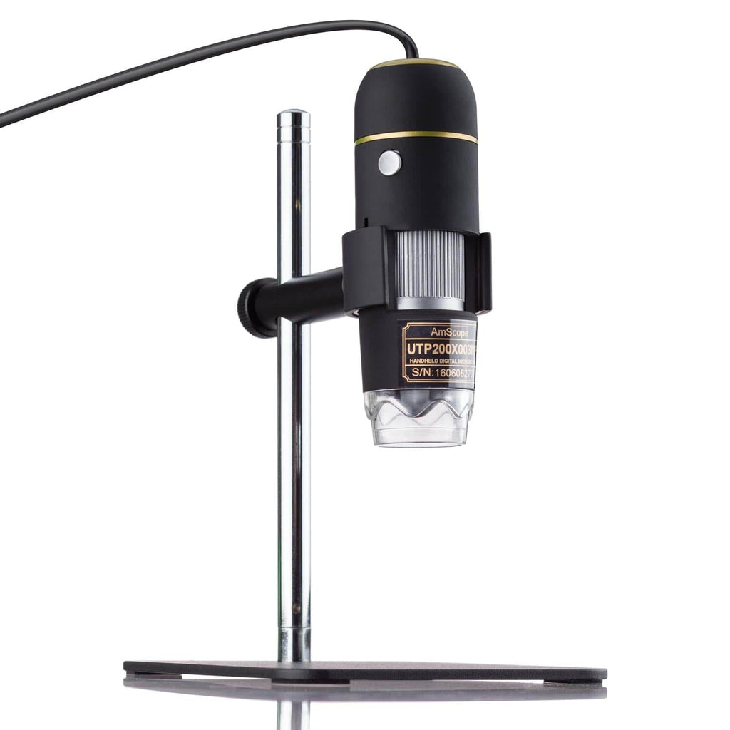 AmScope UTP Series 0.3MP USB Handheld Digital Microscope 10X-200X Magn