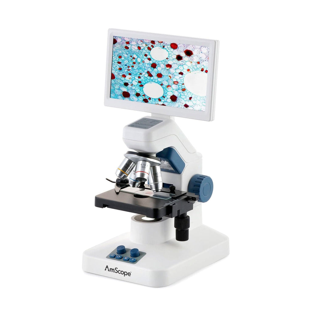 AmScope Full HD 7" Digital Compound Microscope w/ Mechanical Stage, 4