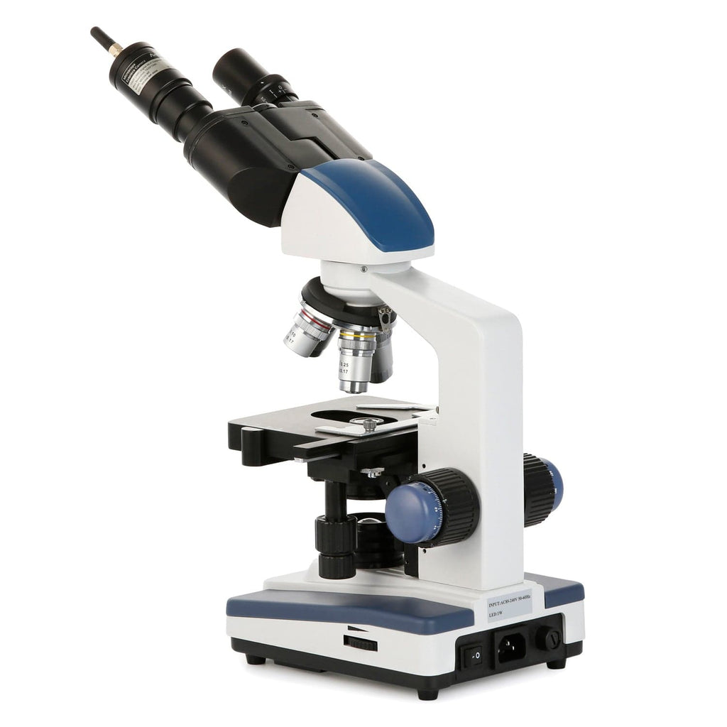 AmScope Binocular Compound Microscope 40X-2500X Magnification Student
