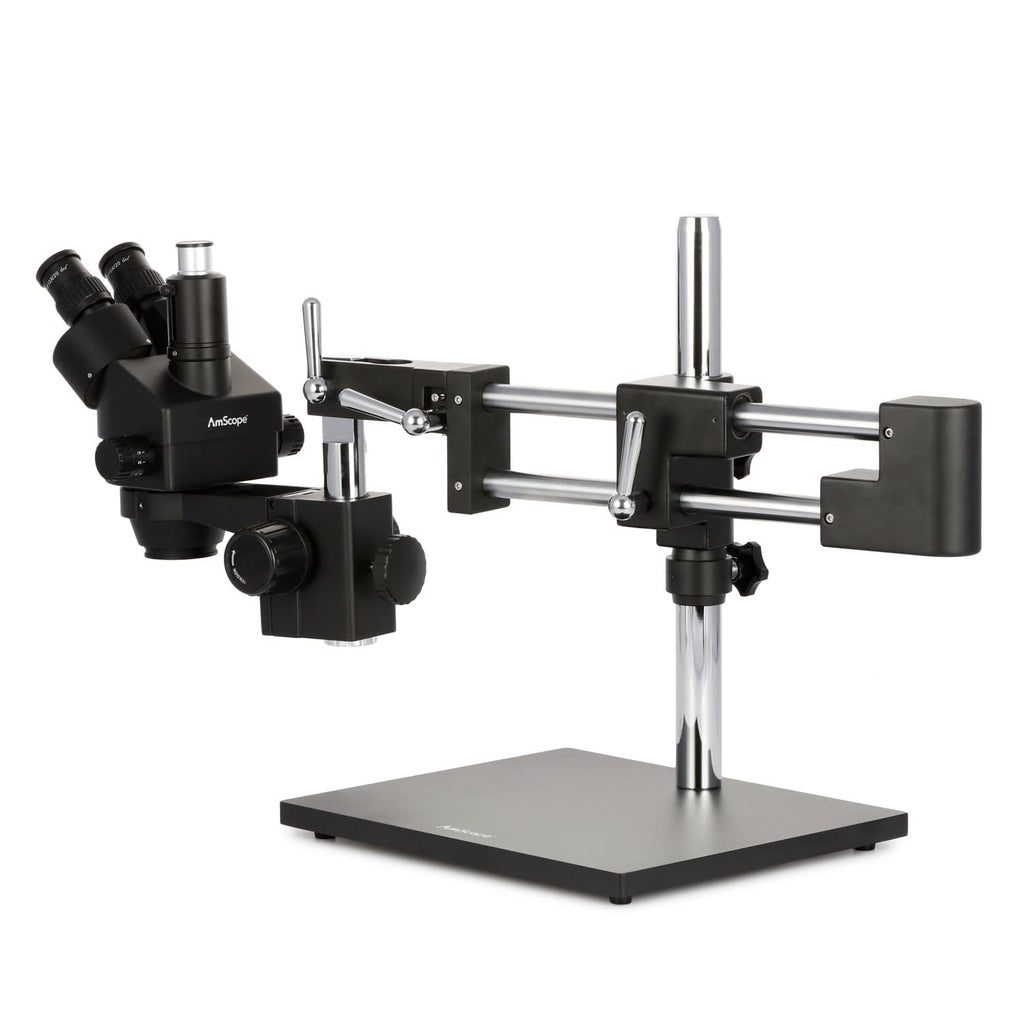 AmScope SM-4 Series Circuit Zoom Black Trinocular Stereo Microscope 3.