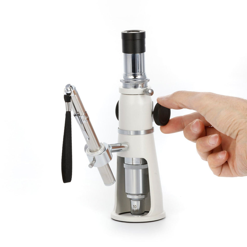 AmScope H100 Series Monocular Stereo Microscope 100X Magnification wit