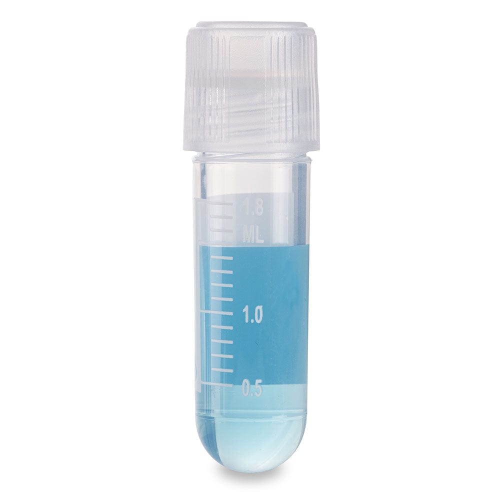 Cryogenic Vials, 2.0ml, Sterile, External Threads, Attached Screwcap w ...