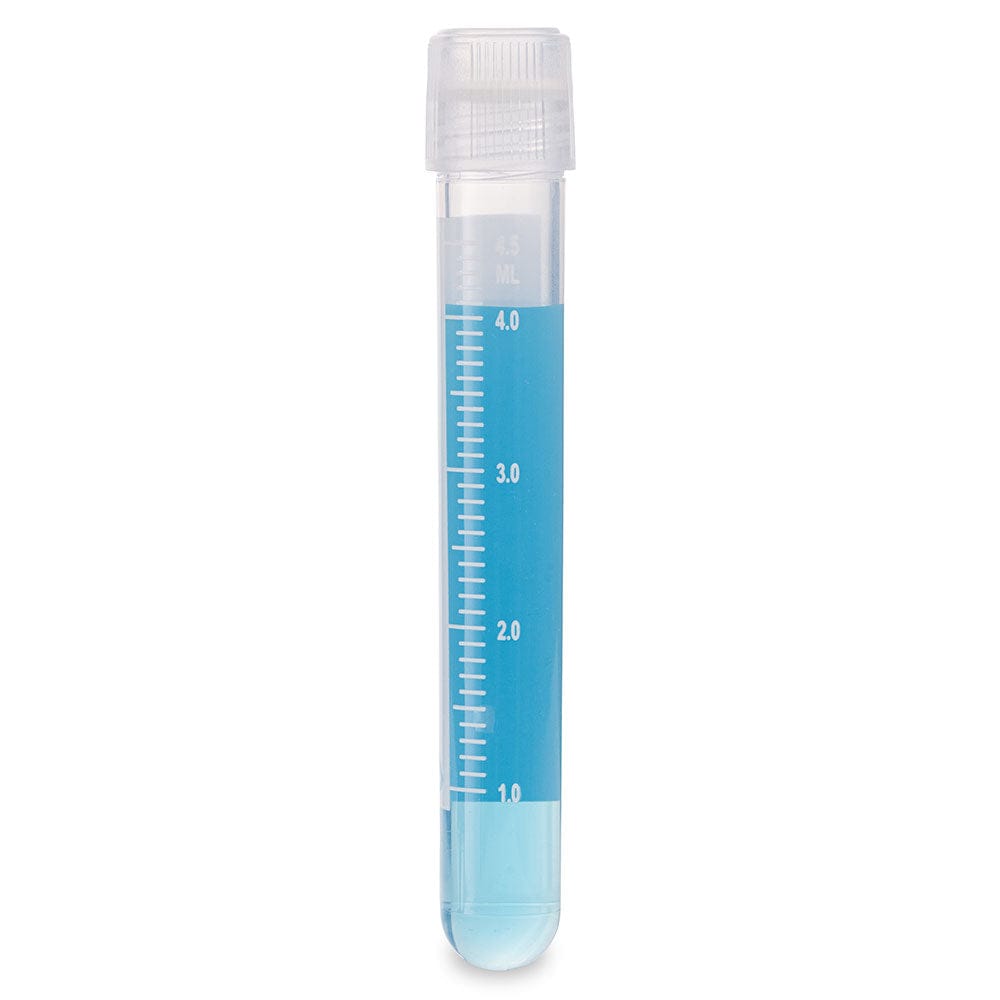 Cryogenic Vials, 5.0ml, Sterile, External Threads, Attached Screwcap w ...