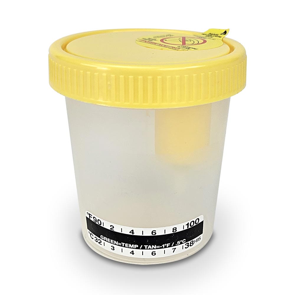 Urine Collection Cup with Integrated Transfer Device, 4oz (120mL ...