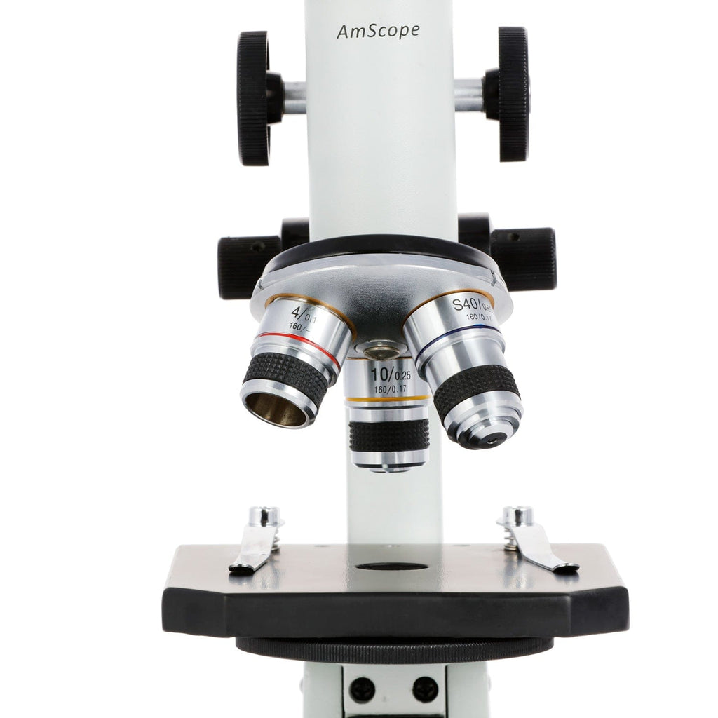 AmScope M60 Series Metal Body Glass Lens Biology Student Monocular Com