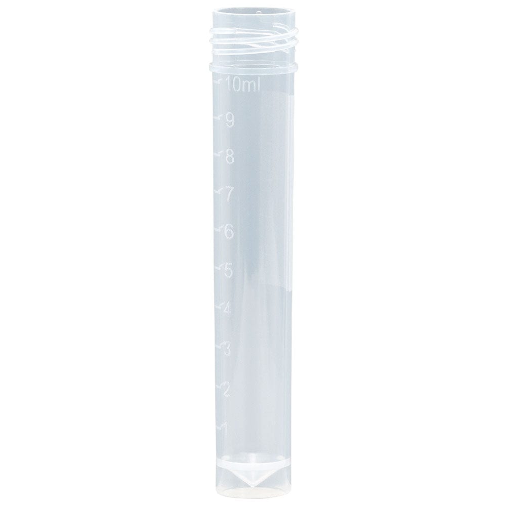 Transport Tube, 10mL, No Cap, PP, Conical Bottom, Self-Standing, Molded ...