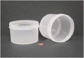 Jar, Wide Mouth, 720mL (24oz), PP, 120mm Opening, 4 3/8 x 3 1/8" (Scre ...