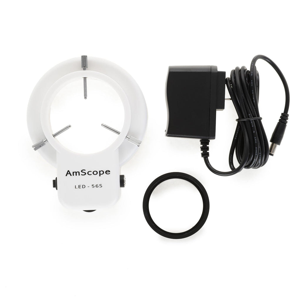 AmScope 56 LED Microscope Ring Light with Dimmer