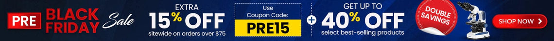 AmScope B120 Series Student & Professional LED Binocular Compound Micr