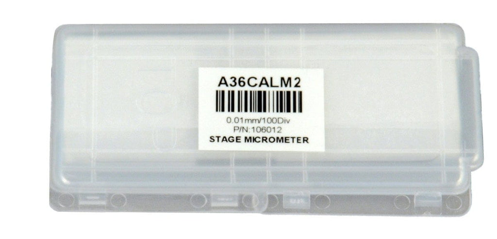 0.01mm X-Y Ruler and 4-dot Microscope Calibration Slide – AmScope