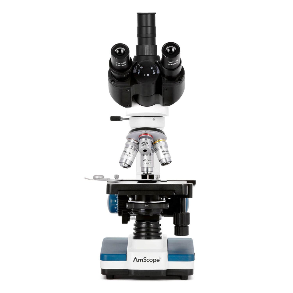 AmScope T120 Series Student and Professional LED Trinocular Compound M