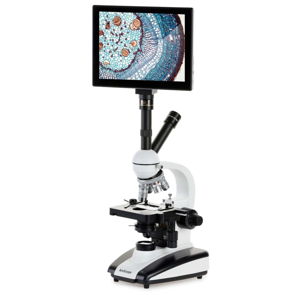 AmScope D130 Series Dual-view Monocular LED Student Compound Microscop