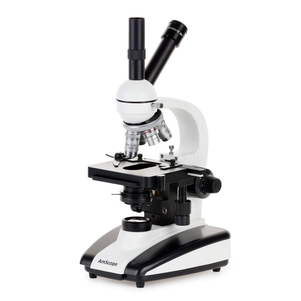 AmScope D130 Series Dual-view Monocular LED Student Compound Microscop