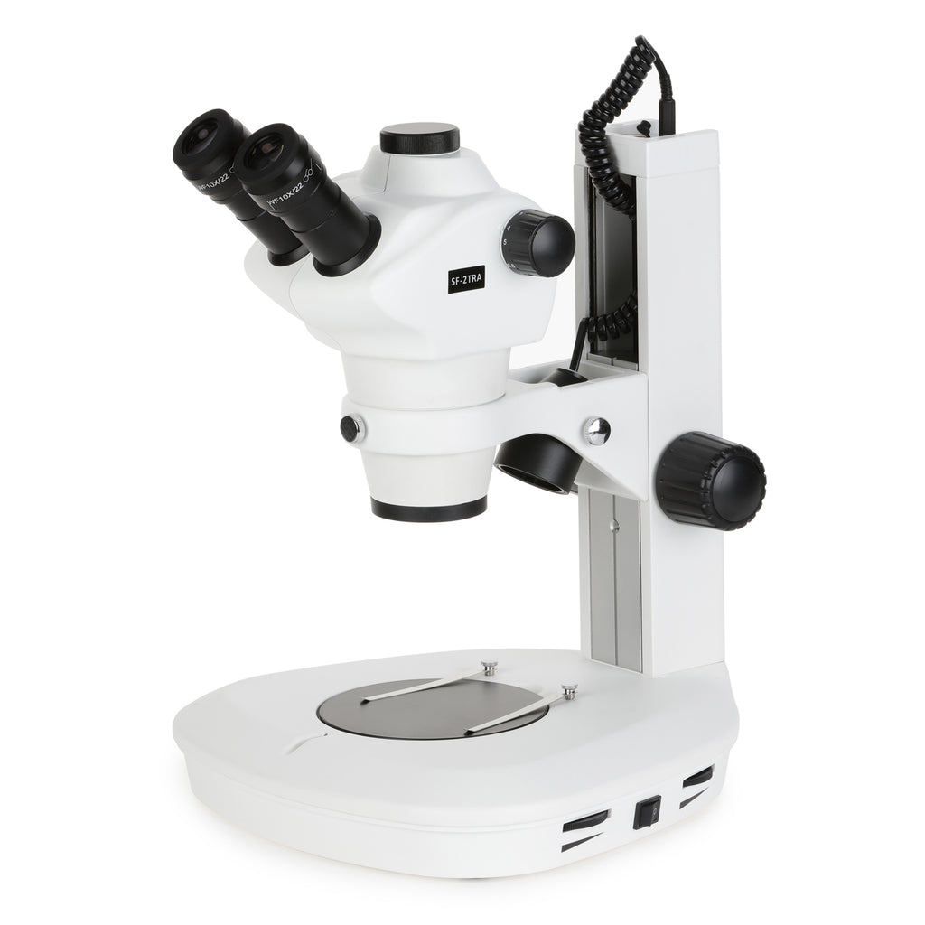 AmScope SF-2T Series Zoom Parfocal Trinocular Stereo Microscope 8X-50X
