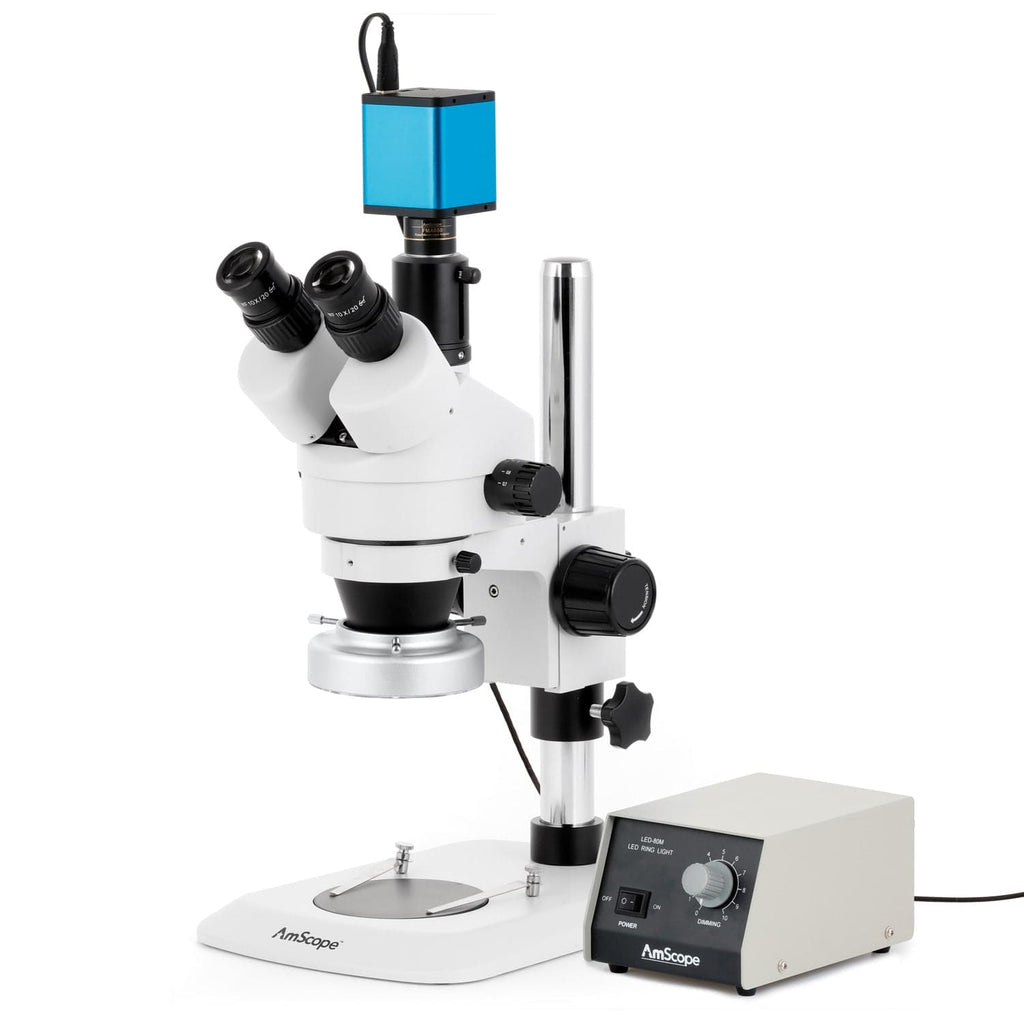 AmScope SM-1 Series Industrial Inspection Zoom Trinocular Stereo Micro