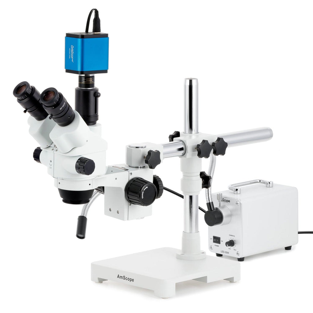 AmScope SM-3 Series Simul-Focal Lockable Zoom Trinocular Stereo Micros