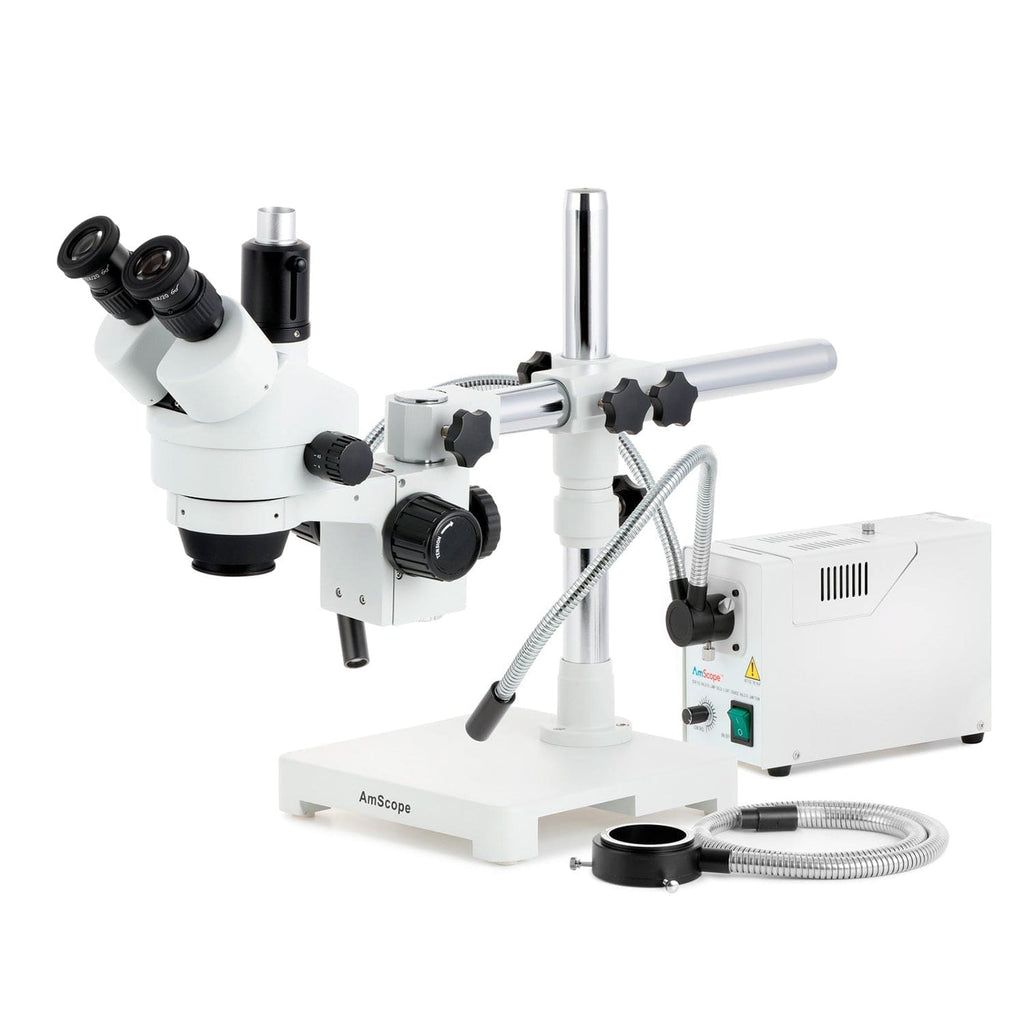 AmScope SM-3 Series Simul-Focal Zoom Trinocular Stereo Microscope with
