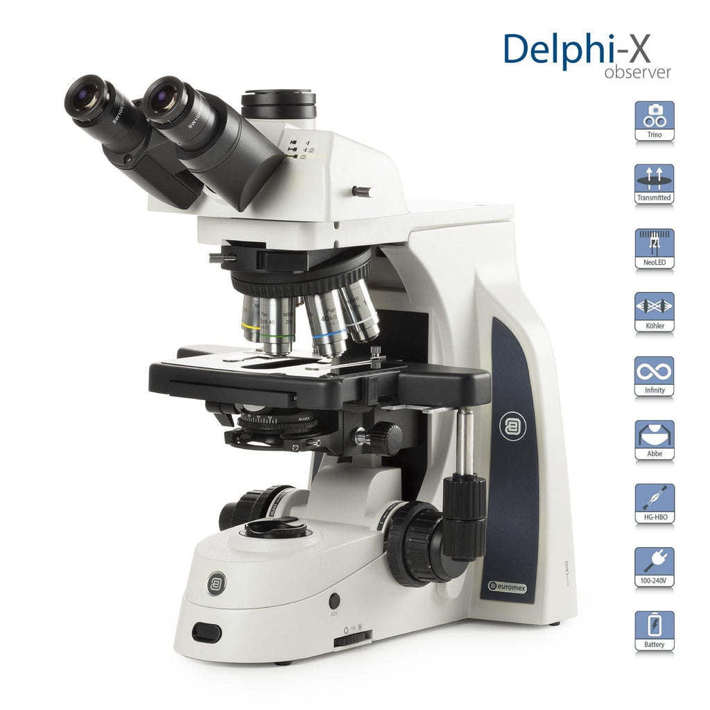 Euromex Delphi-X Series Observer Trinocular Compound Microscope – AmScope