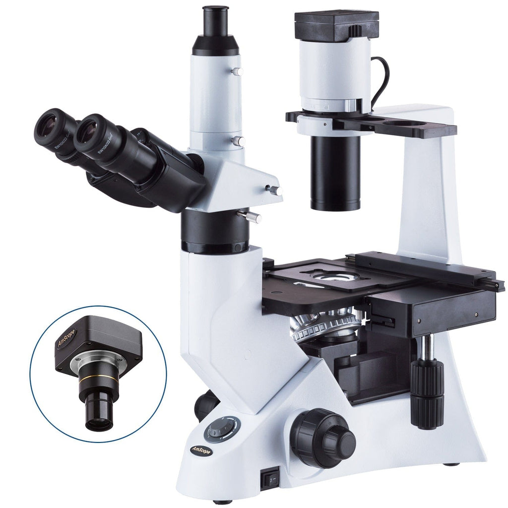 AmScope IN330 Series Inverted Infinity-Corrected Phase-Contrast Biolog