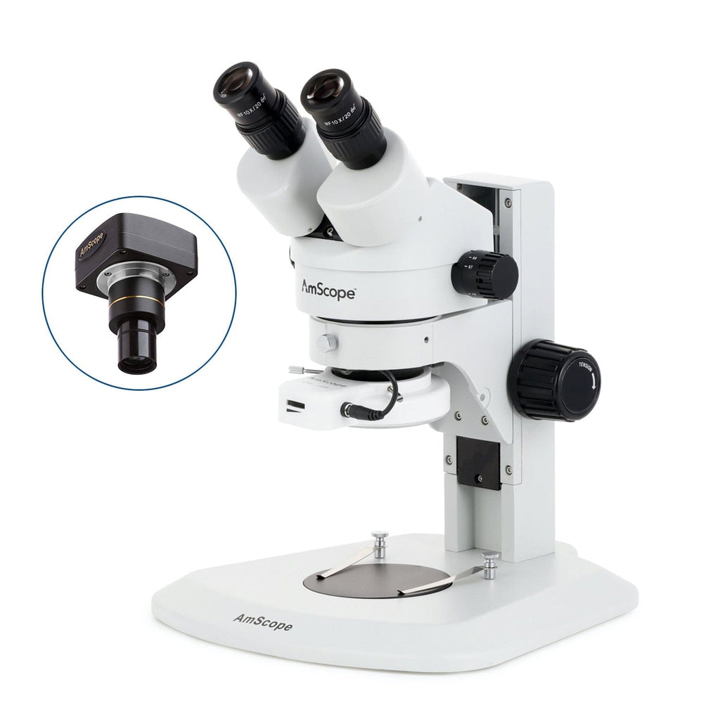 AmScope SM-1 Series Super Widefield Zoom Binocular Stereo Microscope w