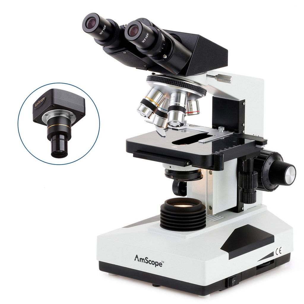 AmScope B490 Series Professional LED Biological Binocular Compound Mic
