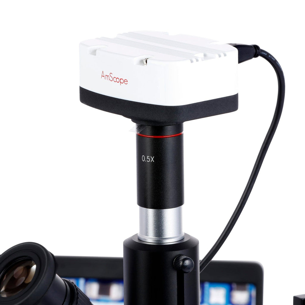 AmScope MA Series 5.0MP USB 2.0 Microscope Camera for Windows in White