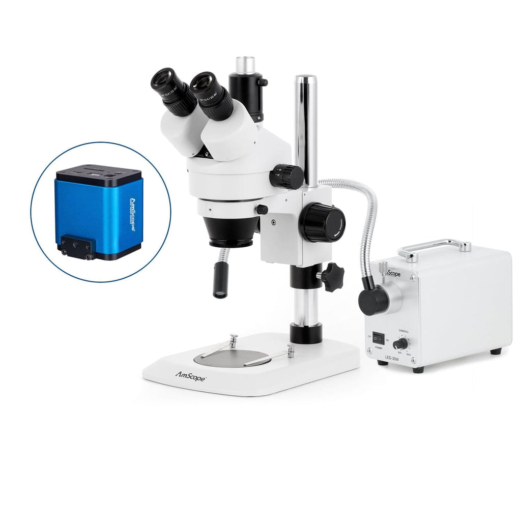 AmScope SM-1 Series Industrial Inspection Zoom Trinocular Stereo Micro