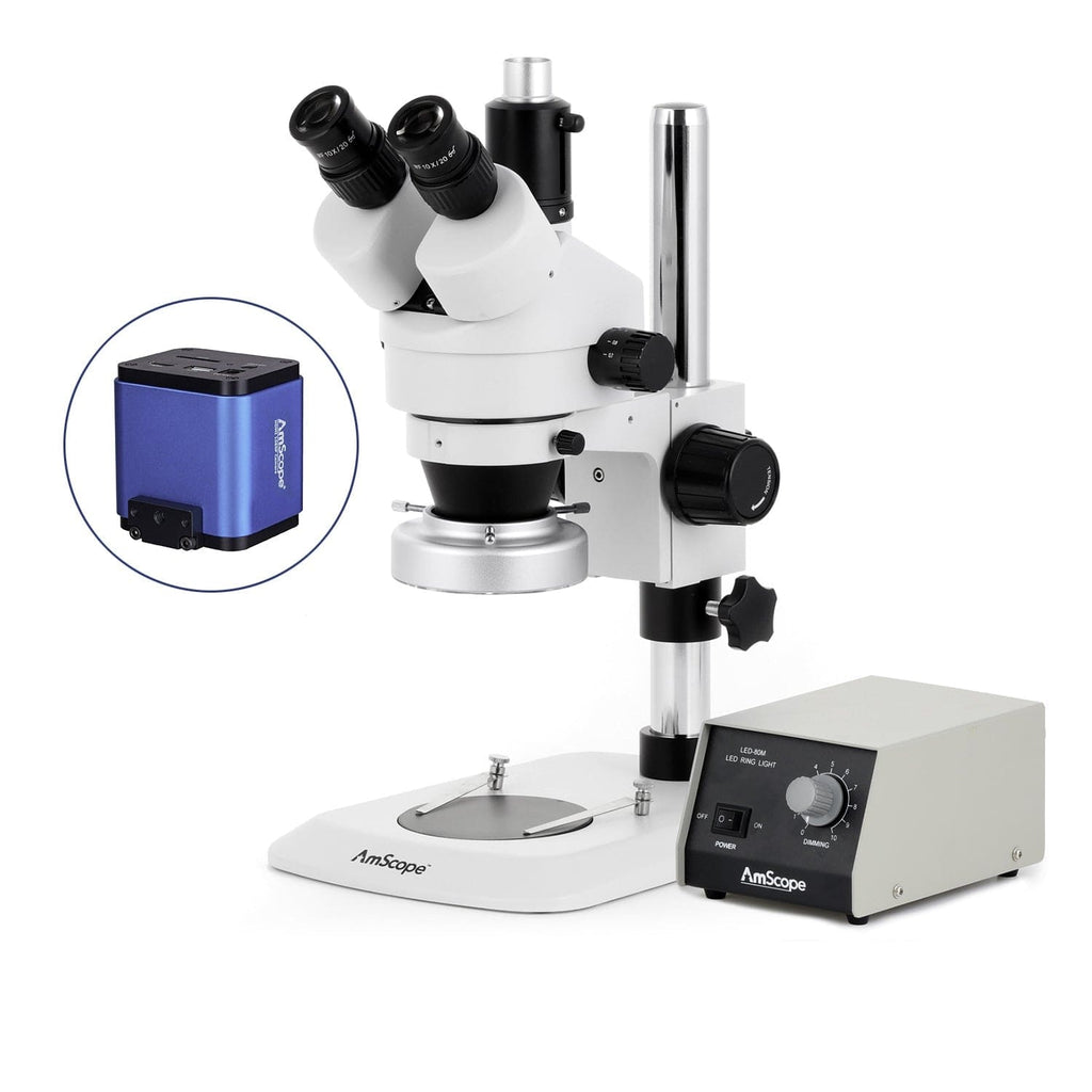 AmScope SM-1 Series Industrial Inspection Zoom Trinocular Stereo Micro