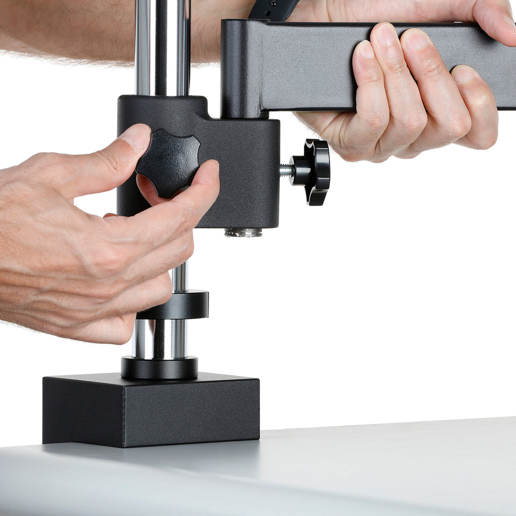 AmScope Articulating Stand For Stereo Microscopes with Post Clamp and