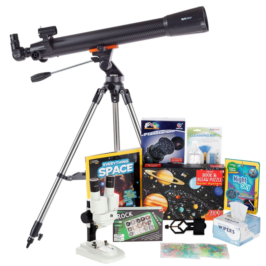 AmScope Kid's Telescope Moon Gazer Series featuring 35X-350X 700x70mm