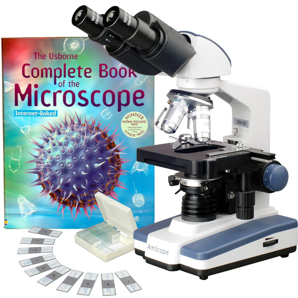 AmScope B120 Series Binocular Compound Microscope 40X-2000X Magnificat
