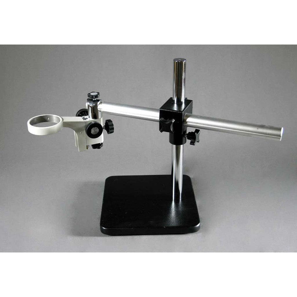 AmScope Single Arm Boom Stand for Stereo Microscopes - Aluminum Arm, T