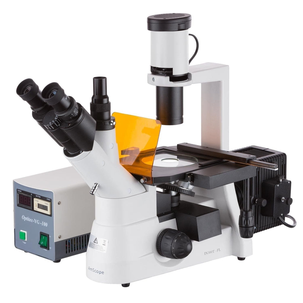 AmScope IN300 Series Inverted Phase-Contrast Biological EPI-Fluorescen