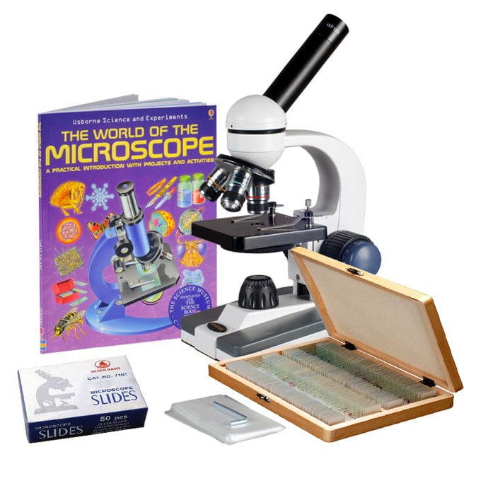 AmScope M150 Series Portable Student Monocular Compound Microscope 40X