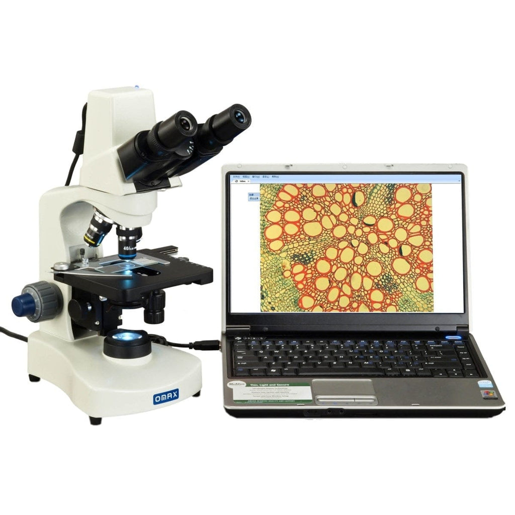 40X-2000X 3MP Digital Integrated Microscope with LED Illumination + Bl ...