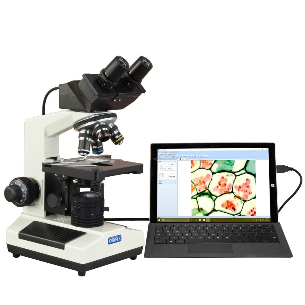 40X-2500X 3MP Digital Integrated Microscope with Halogen Illumination ...