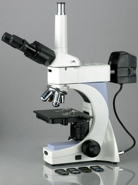 AmScope ME400 Series Infinity-corrected Metallurgical Trinocular Compo
