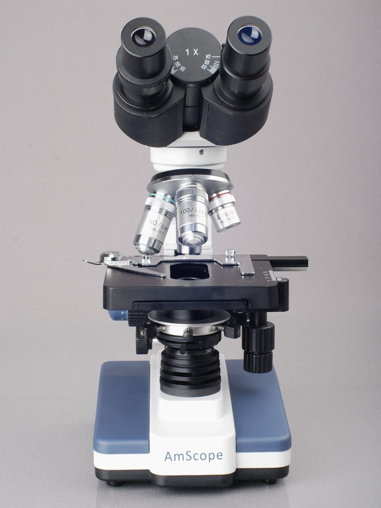 AmScope B120 Series Binocular Compound Microscope 40X-2500X Magnificat