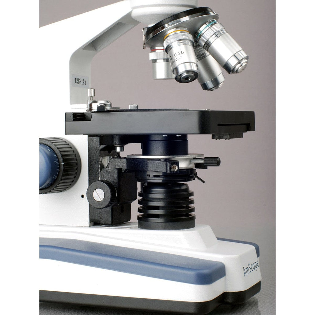AmScope B120 Series Binocular Compound Microscope 40X-1000X Magnificat