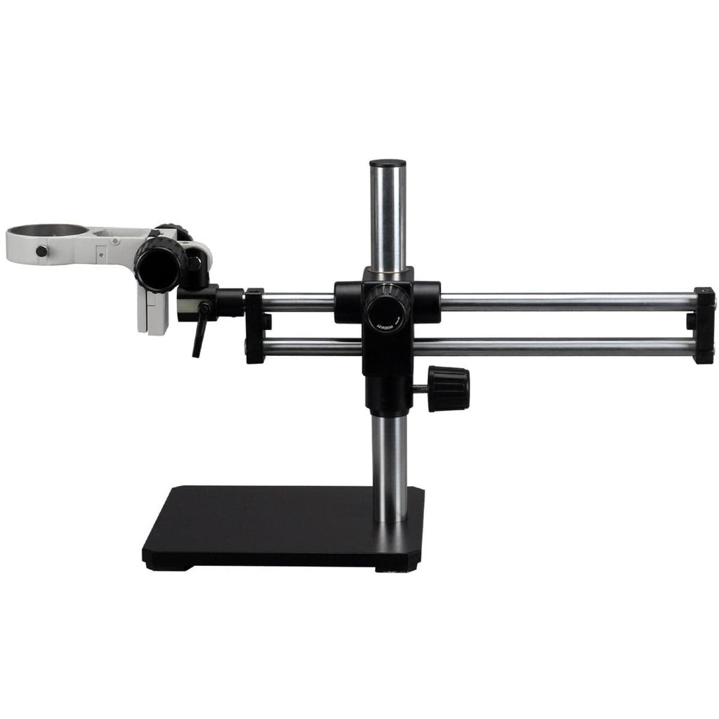 AmScope Double Arm Boom Stand for Stereo Microscopes - Steel Arms, Pin