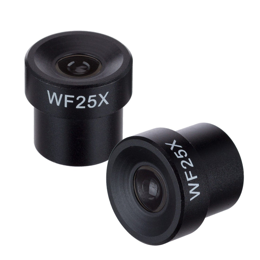 AmScope Pair of 25X Microscope Eyepieces (23mm)