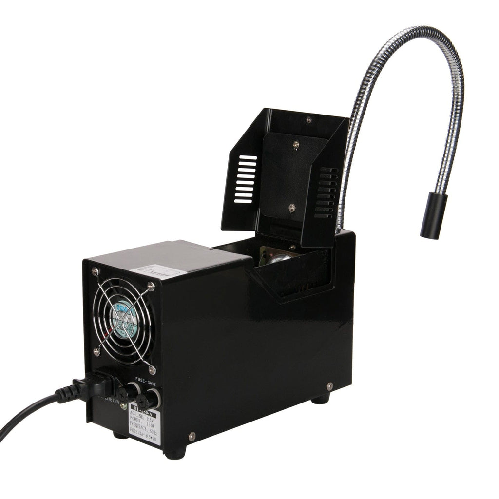 AmScope 150W Fiber Optic Single Gooseneck Illuminator for Stereo Micro