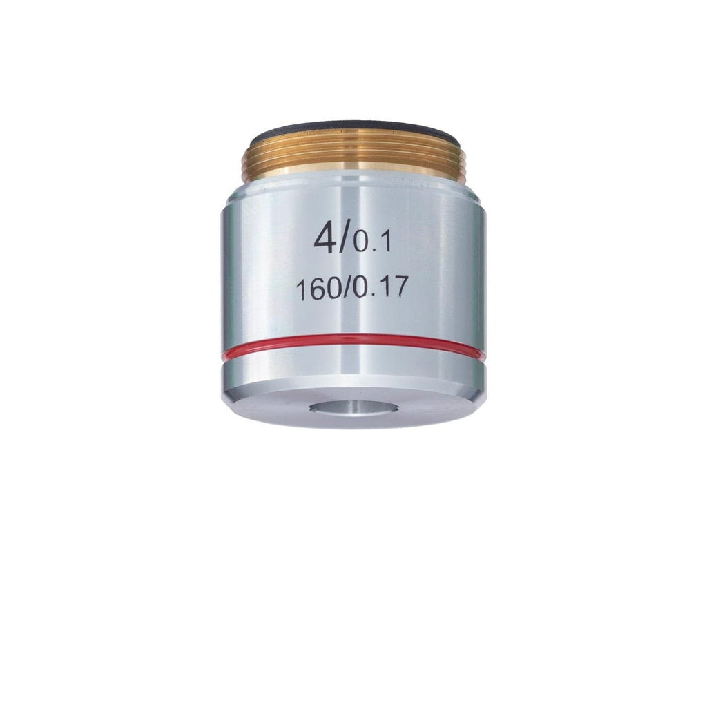AmScope 4X Achromatic Objective Lens for Compound Microscopes
