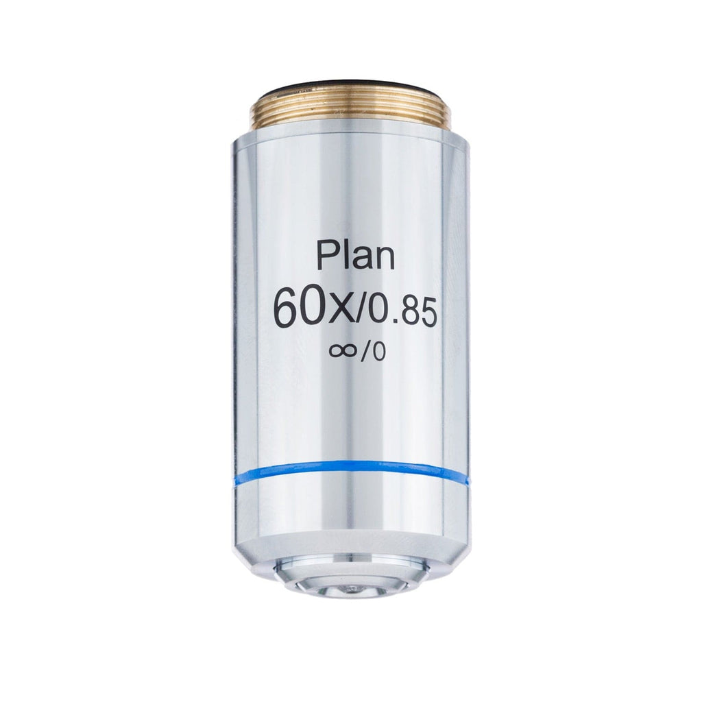 AmScope 60X Plan Achromatic Objective Lens for Infinity-Corrected Meta